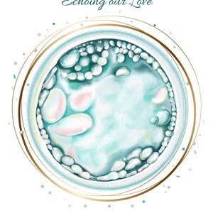 Custom IVF Embryo Watercolor Art, Personalized Unique IVF Embryo, IVF ...