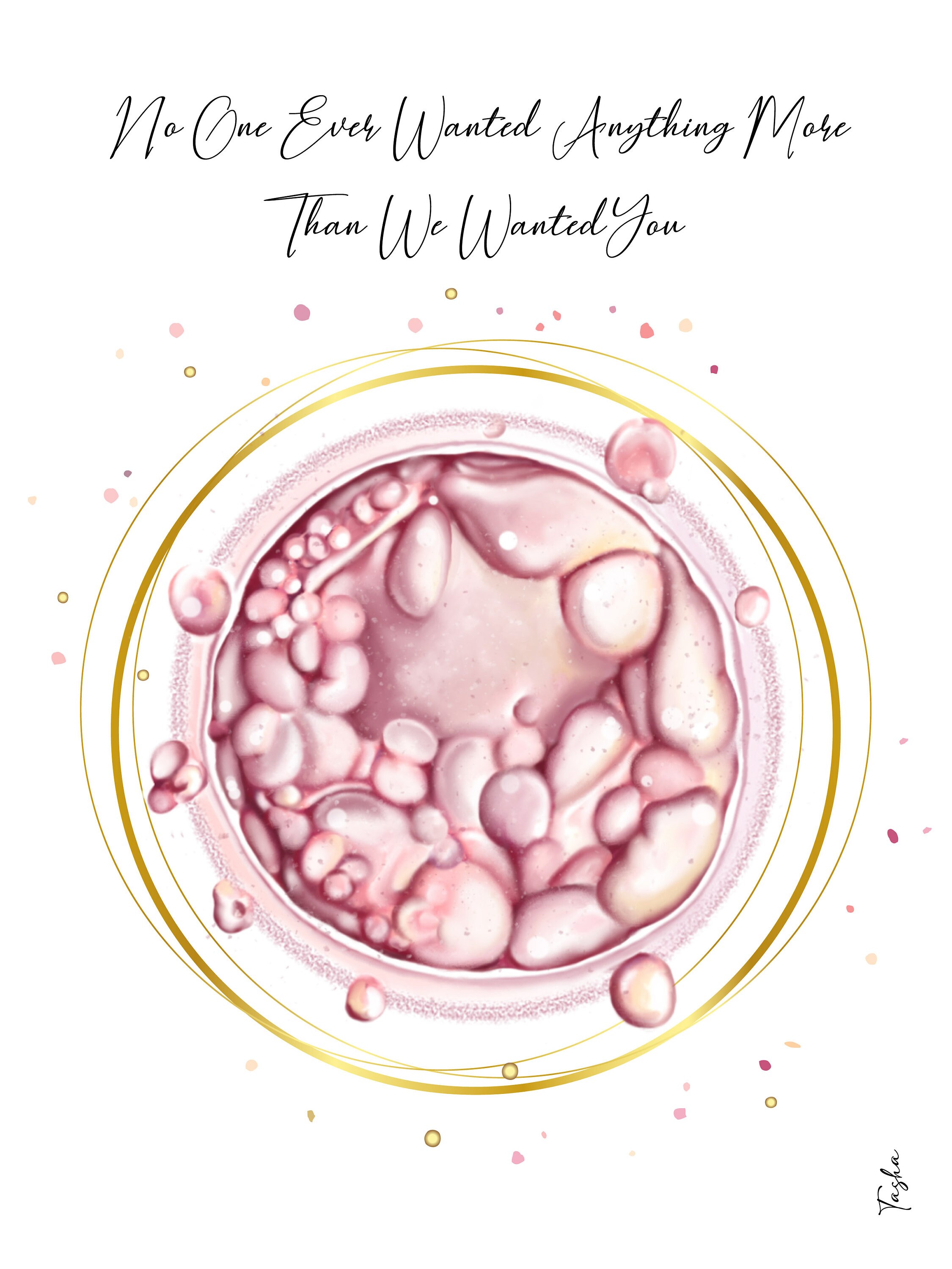 Custom IVF Embryo Art Nursery Wall Art Watercolor - Etsy