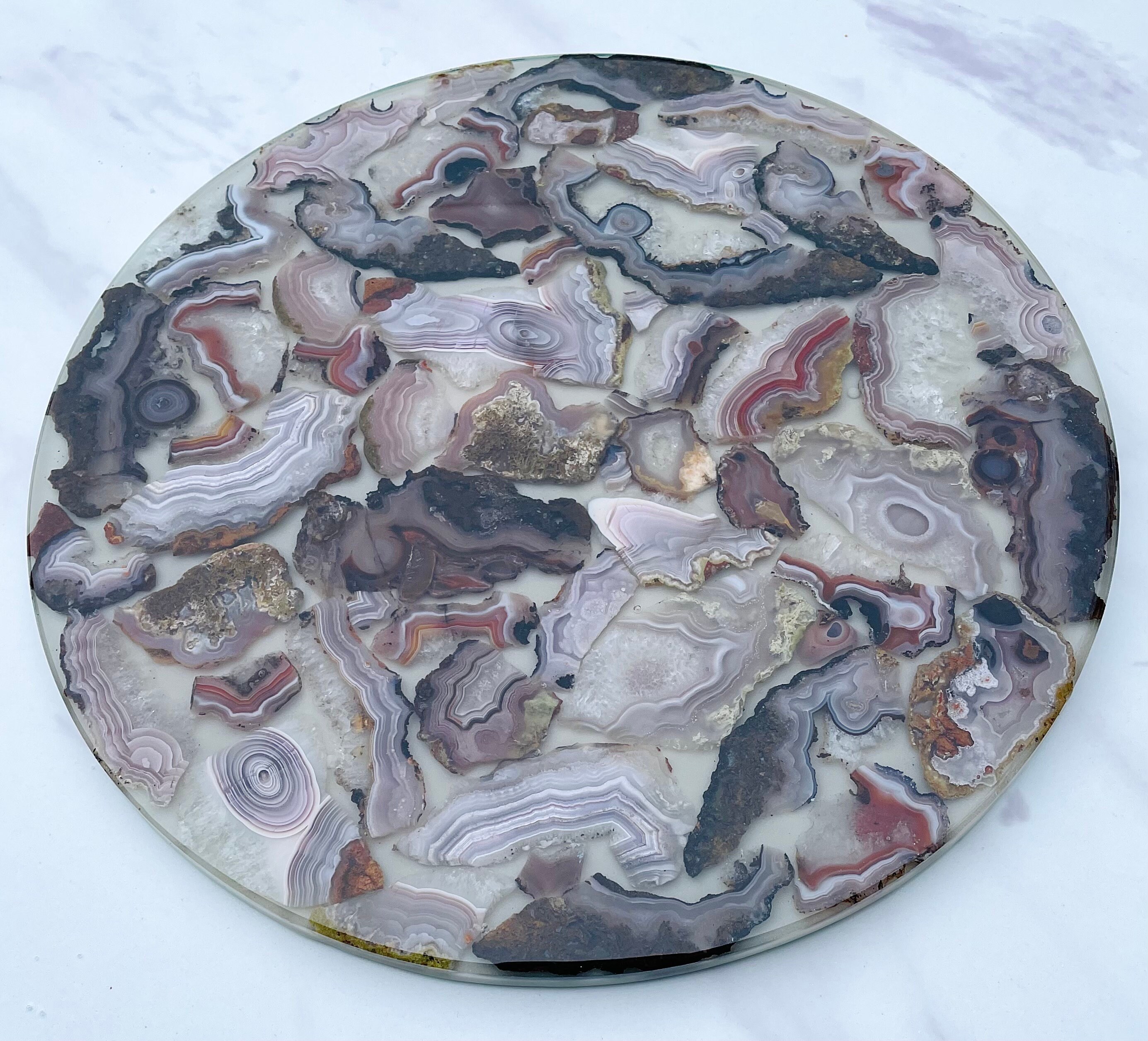 Agate Tray Agate Charcuterie Board Agate Platter Decorative Agate Tray ...