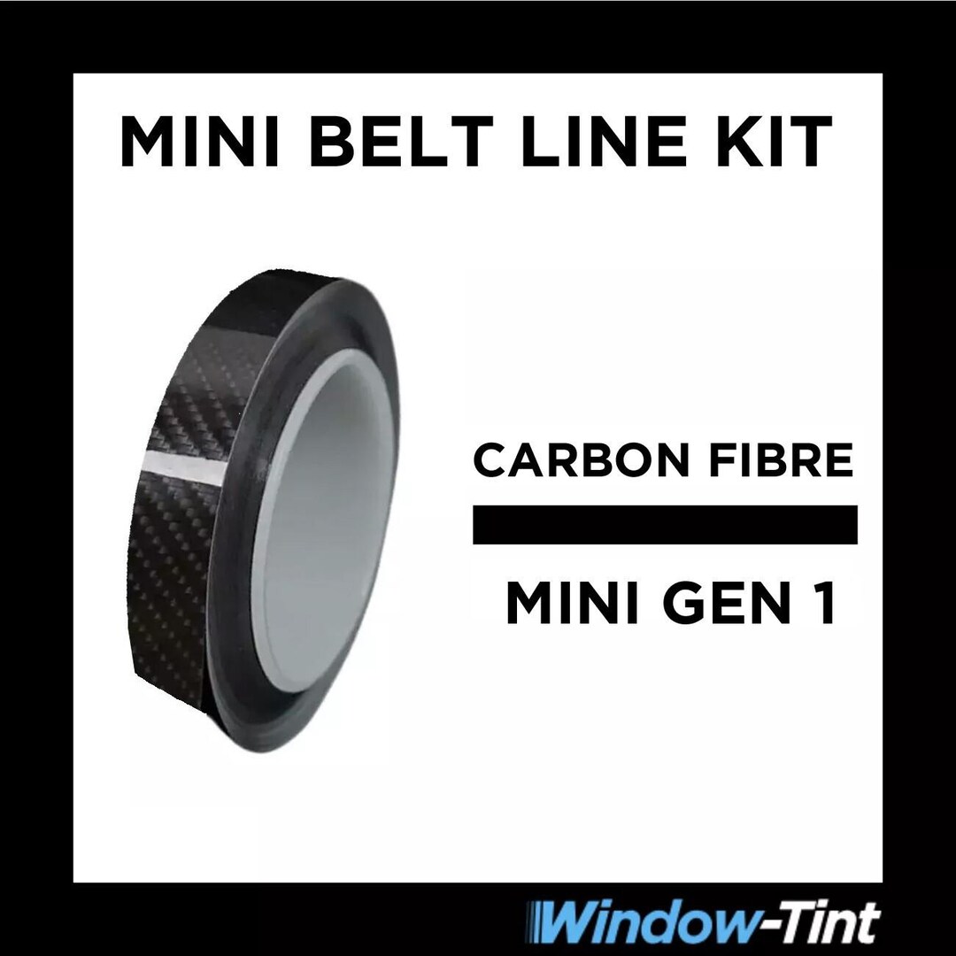 Mini Gen 1 | Carbon Fibre Belt Line Kit Window Trim Vinyl De Chrome R50 ...