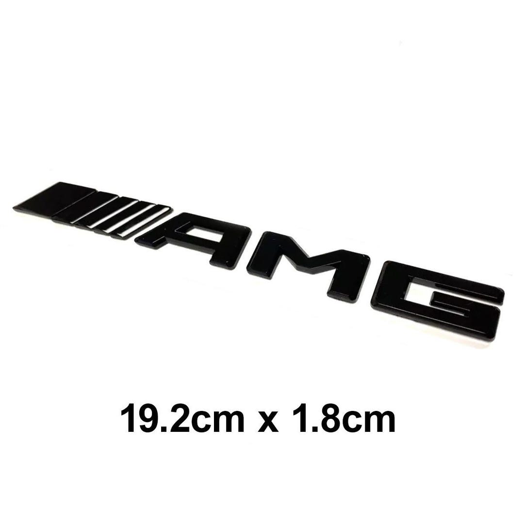 Amg Badge Emblem Gloss Black C Cl Clk Slk S Sl Self Adhesive for ...