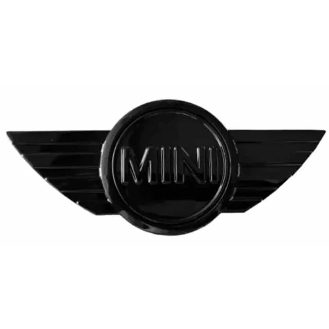 Mini Cooper Gloss Black Badge Emblem Front Rear R56 R50 R58 R52 R53 R55 ...