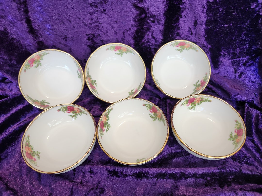 Set of 6 - Gorgeous Royal Albert Old Country Roses Bone China Condiment ...
