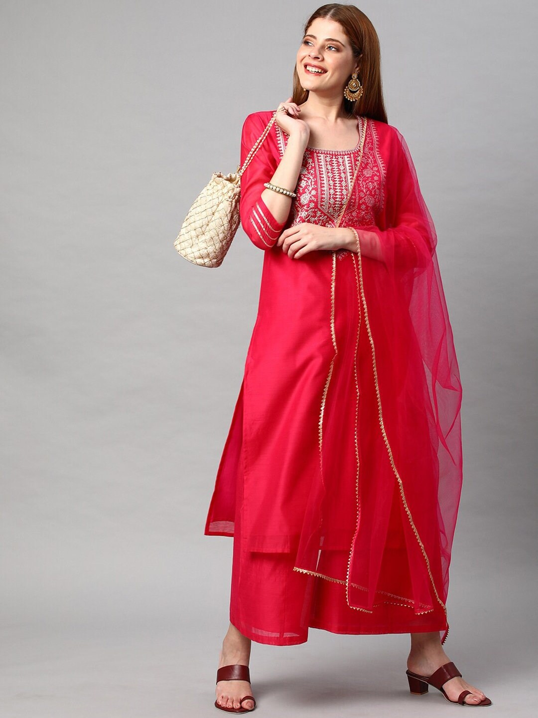Women's Designer Ethnic Motifs Thread Work Kurta With - Etsy