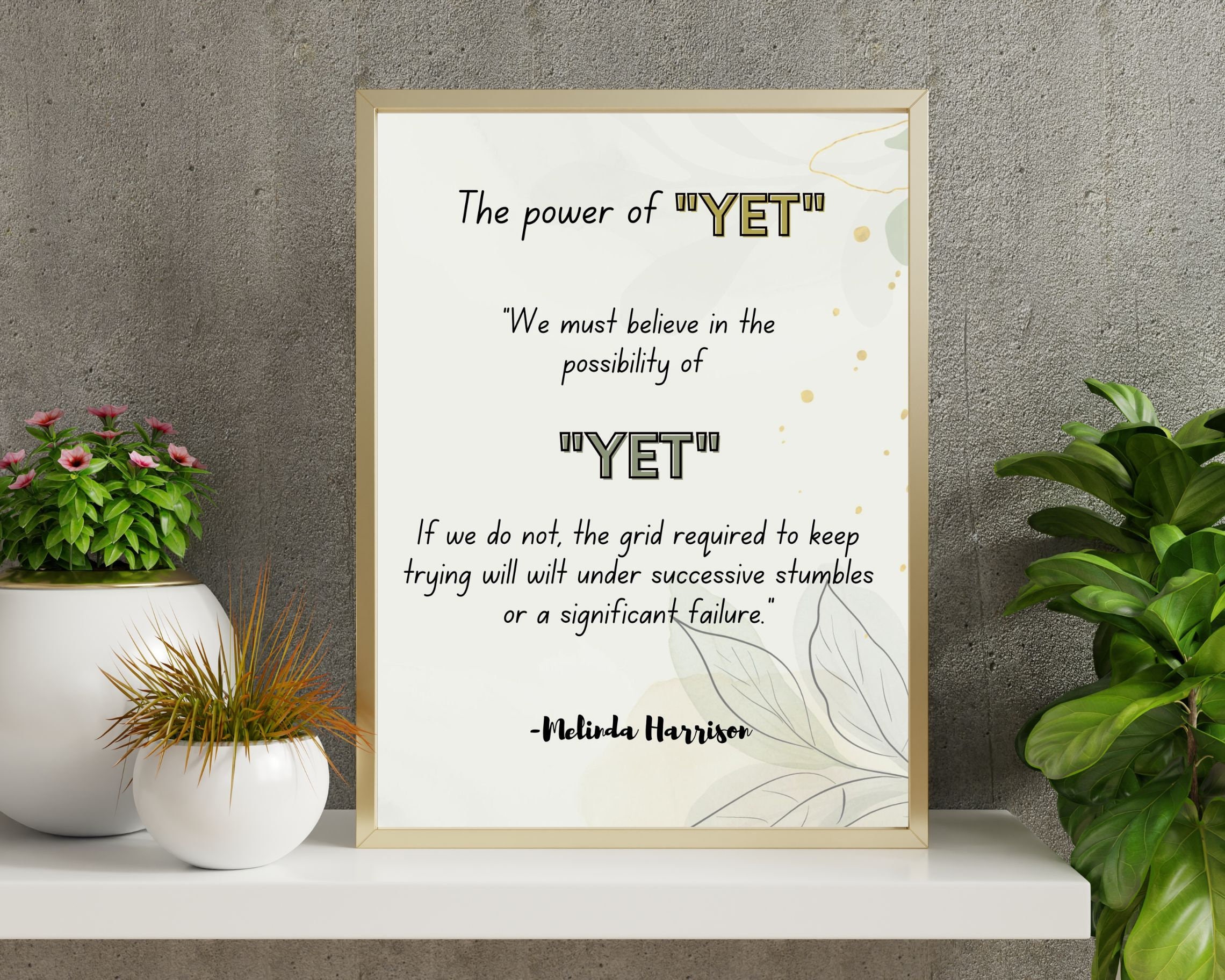The Power of yet Poster,growth Mindset Poster,educational Motivational ...