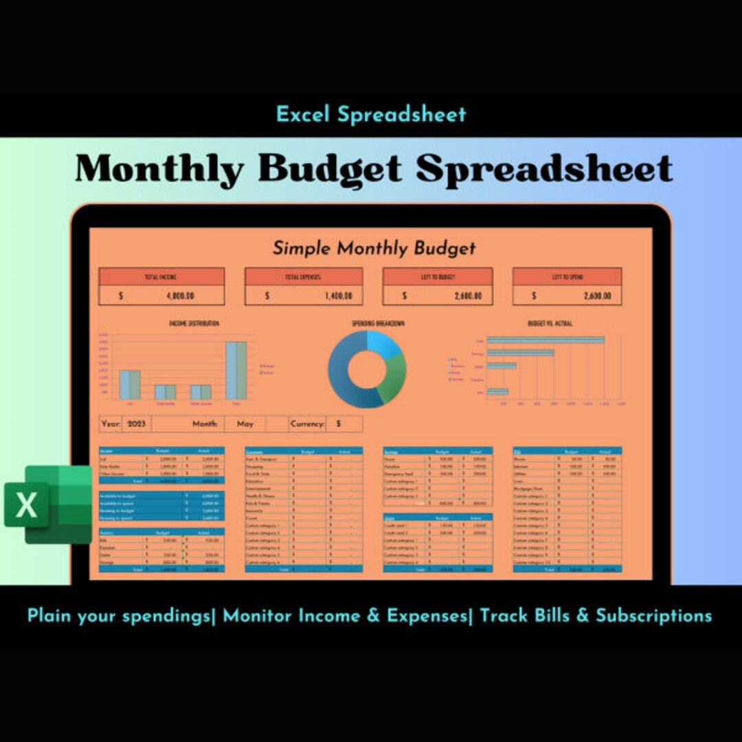 Excel Weekly Budget Weekly Budgeting by Paycheck Expense Tracker Excel ...