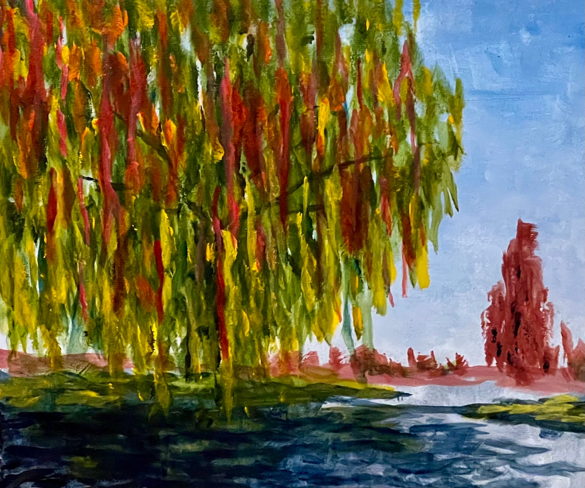 Weeping Willow Art Print - Etsy