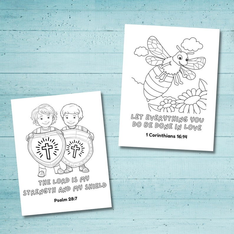 35 Bible Verse Coloring Pages for Preschoolers - the Perfect Preschool ...