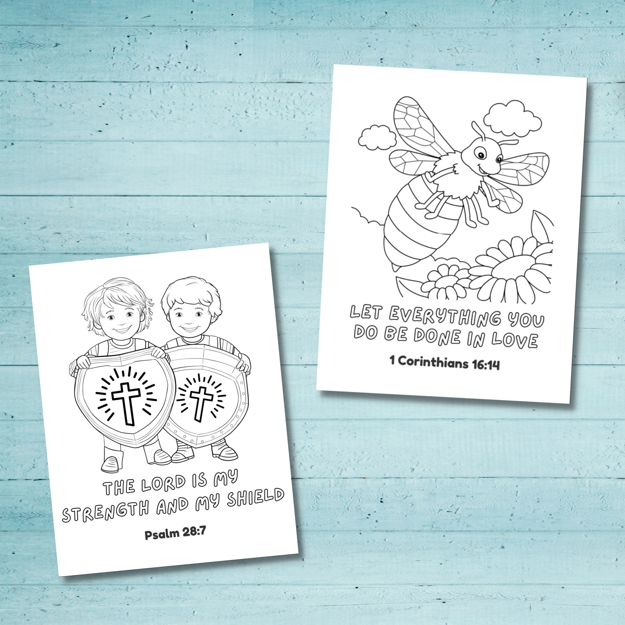 35 Bible Verse Coloring Pages for Preschoolers - the Perfect Preschool ...