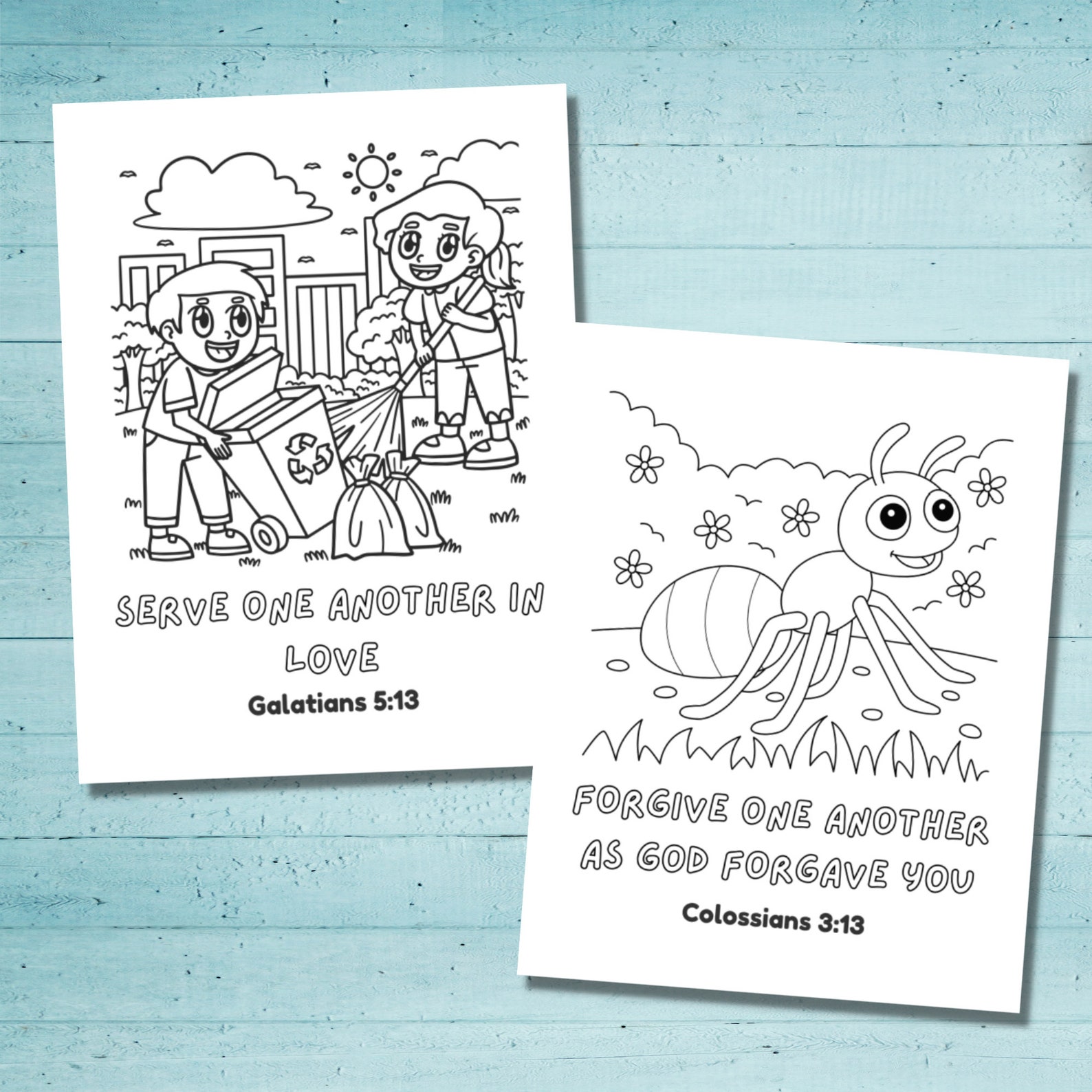 35 Bible Verse Coloring Pages for Preschoolers - the Perfect Preschool ...