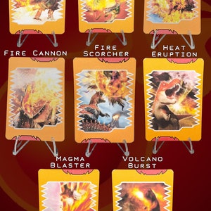 Dinosaur King Replica Anime Move Cards - Etsy