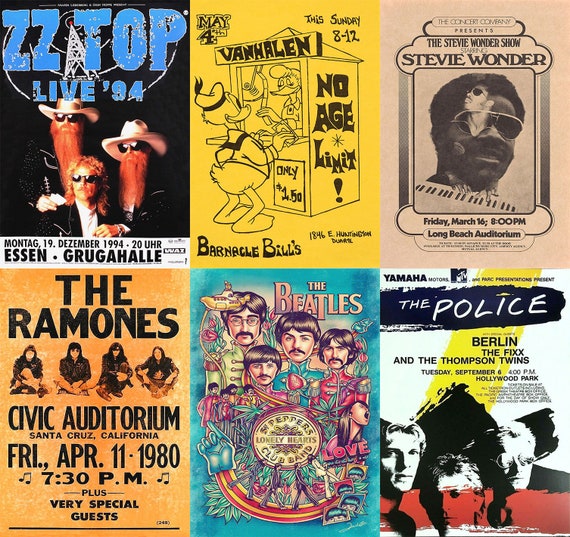 Vintage Concert Posters