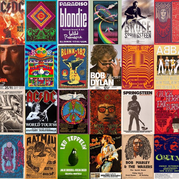 60s Concert Poster - Etsy