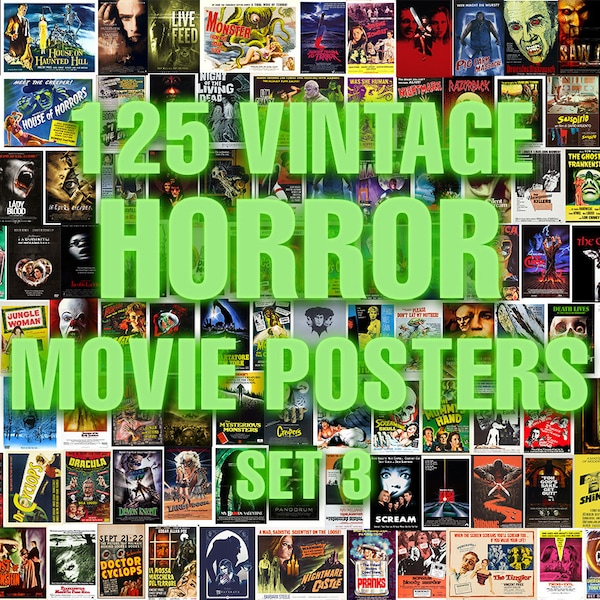 Horror Poster - Etsy