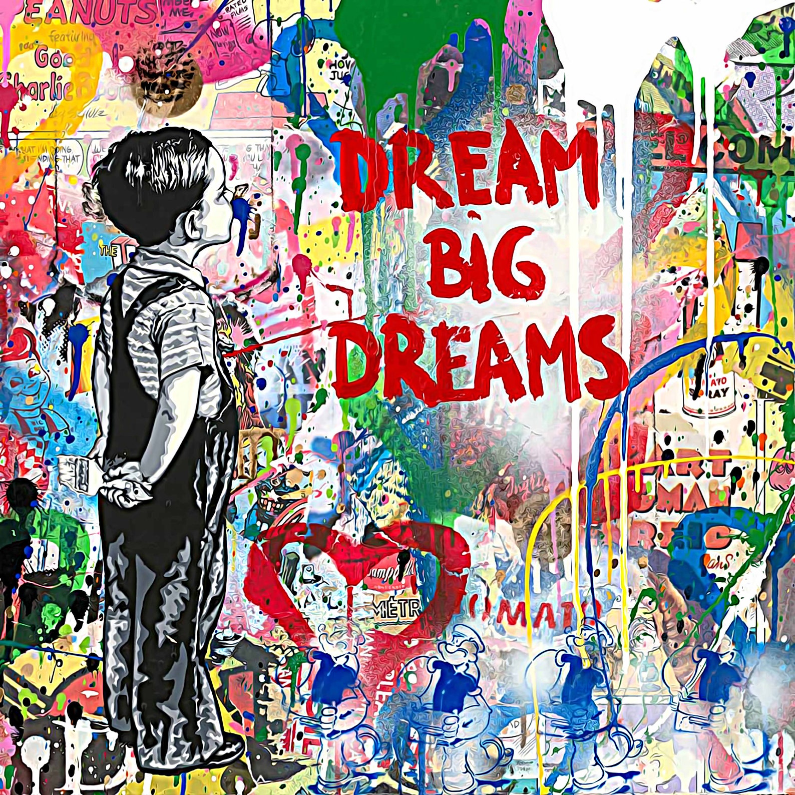 Banksy Dream Big High Resolution Digital Download And Print Etsy Uk