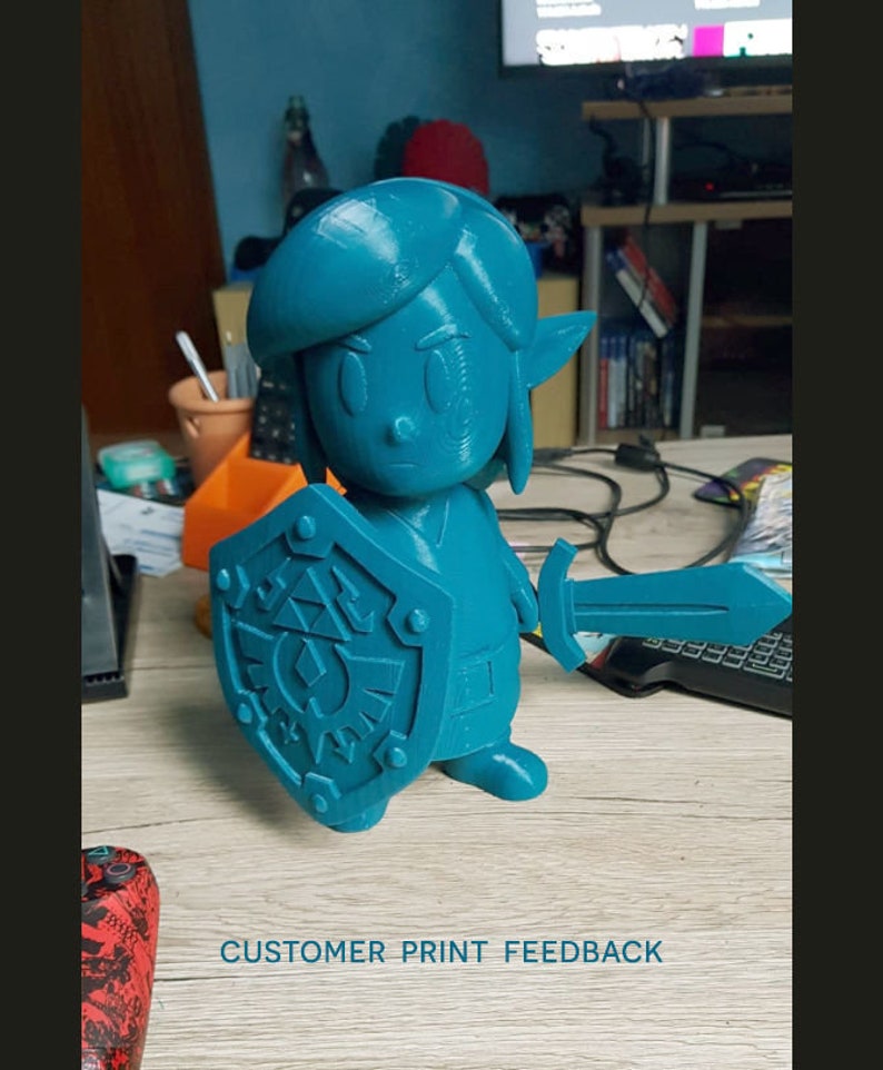 The Legend of Zelda 3D PRINT MODEL Figurine Model Kit Fan Art Unpainted ...