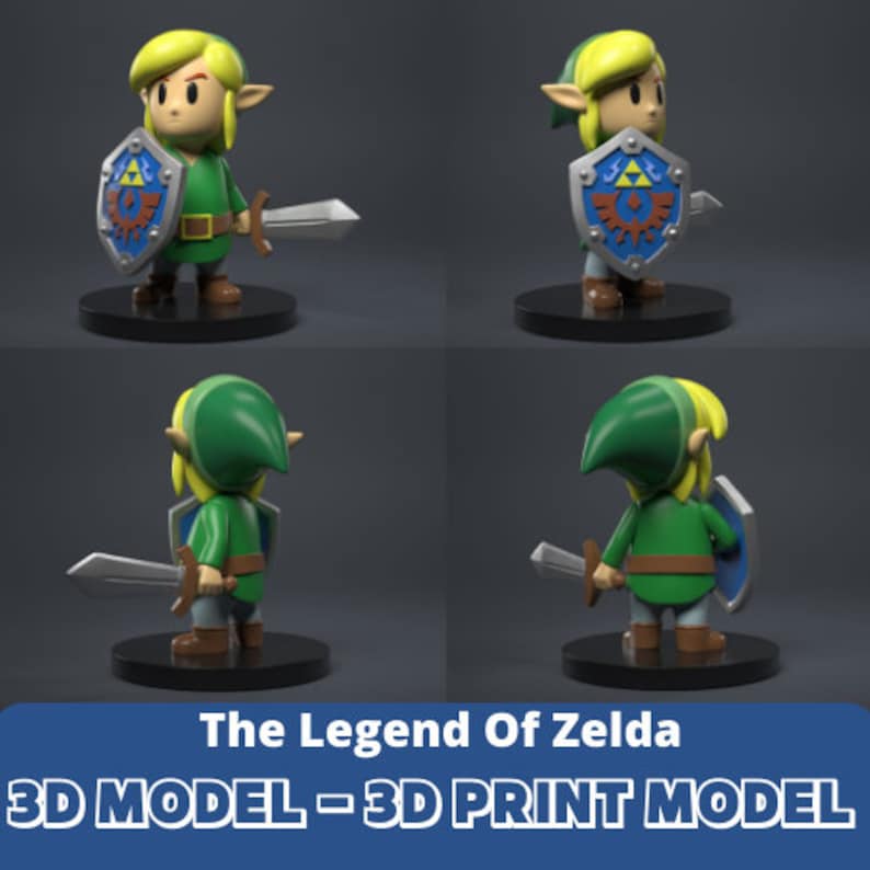 The Legend of Zelda 3D PRINT MODEL | Figurine | Model Kit | Fan Art | Unpainted | 3d Model | 3d ...