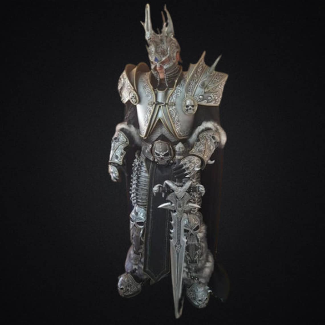 Lich King Helmet 3D Printer Files 3D STL File Helmet - Lich King ...