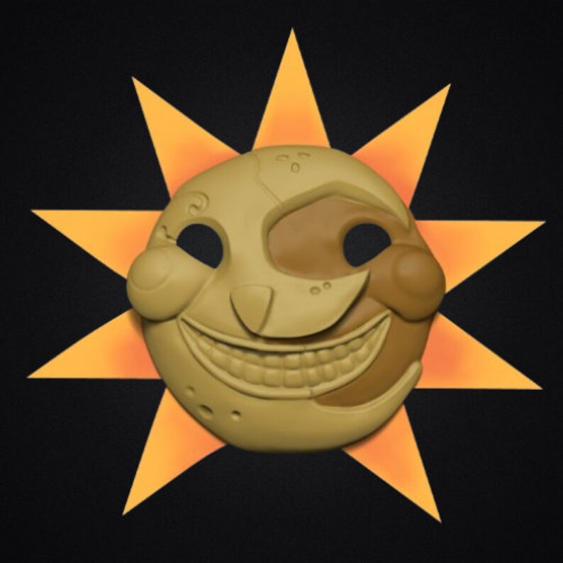 Sundrop Daycare Fnaf Furry Custom Mask Wearable 3D Model STL Sundrop ...
