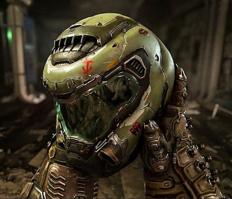 Doom Slayer Helmet STL 3D Printing Model | Doom Mask STL | Doom Slayer ...