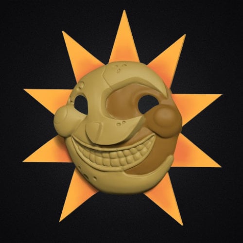 Sundrop Daycare Fnaf Furry Custom Mask Wearable 3D Model STL Sundrop ...