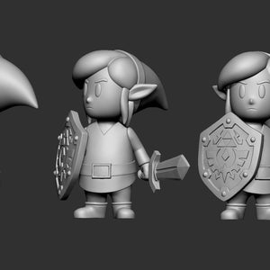 The Legend of Zelda 3D PRINT MODEL Figurine Model Kit Fan Art Unpainted ...