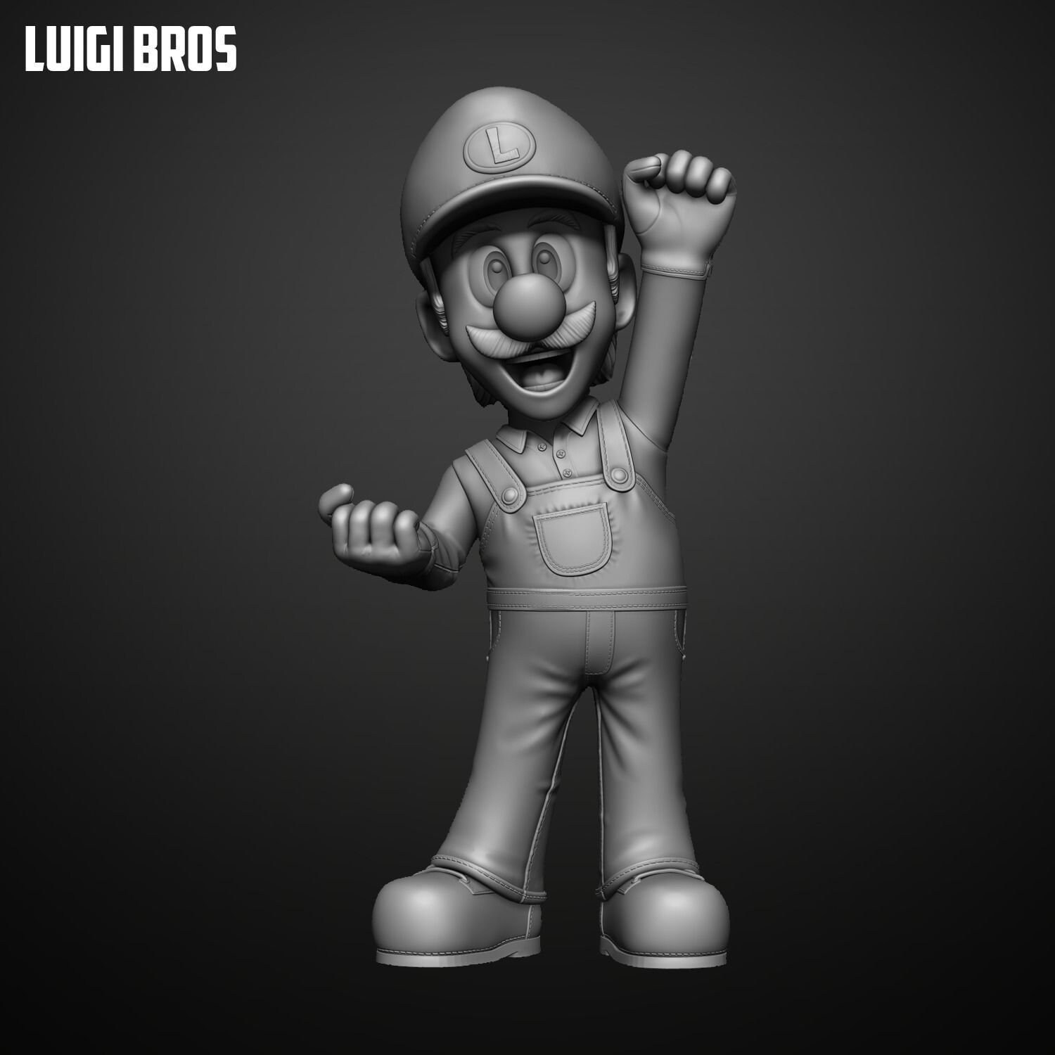 MARIO AND LUIGI 3D Print Model Figurine Model Kit Fan Art Unpainted 3d ...