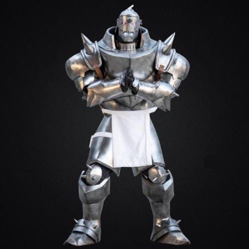 Alphonse Elric Custom Full Body Wearable Armor With Helmet 3D Model STL ...