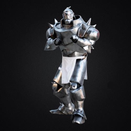 Alphonse Elric Custom Full Body Wearable Armor With Helmet 3D Model STL ...