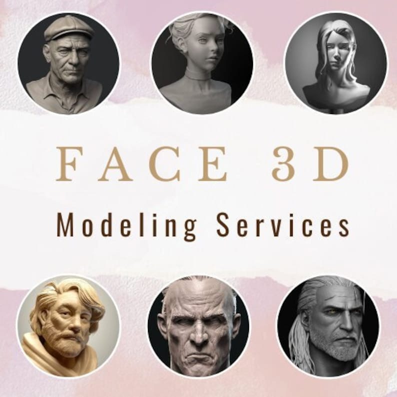 Face 3D Modeling Services- Turn Your Face to 3D Model and 3D Printable - Custom 3D Design - 3D ...