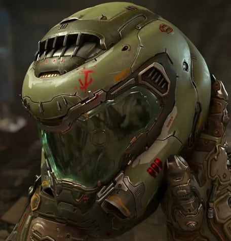 Doom Slayer Helmet STL 3D Printing Model Doom Mask STL Doom Slayer ...