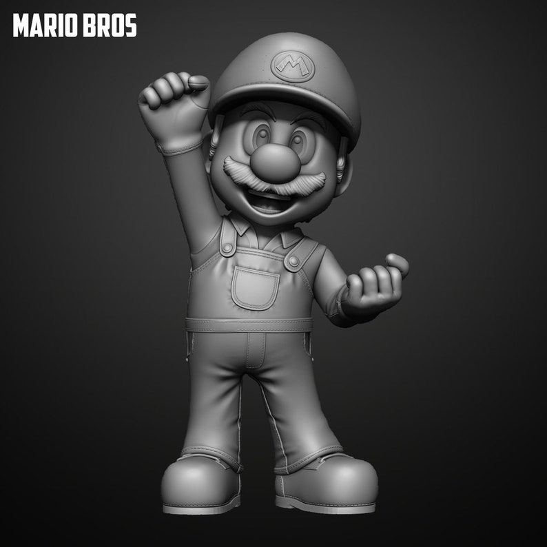 MARIO AND LUIGI 3D Print Model Figurine Model Kit Fan Art Unpainted 3d ...