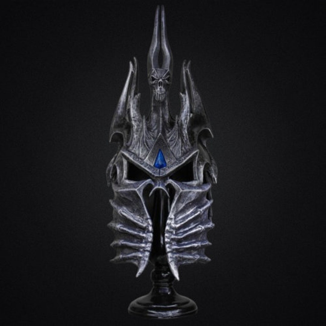 Lich King Helmet 3D Printer Files 3D STL File Helmet - Lich King ...