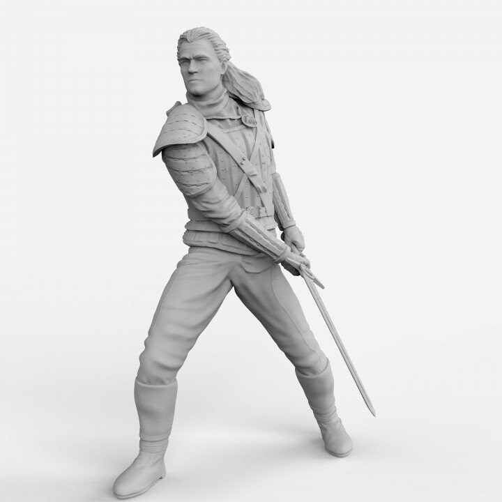 The Witcher Figure 3D Print Stl File,3d Digital, Instant Download Drive ...
