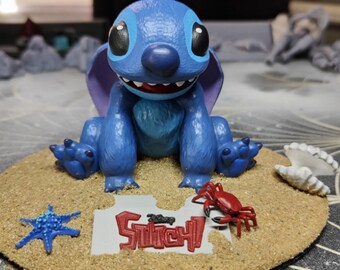 Stitch With Ducks 3D STL File Stitch With Ducks Figure Print in Place ...