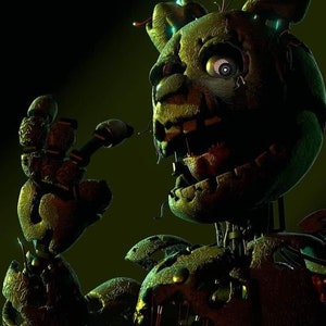 Fnaf Springtrap Full Wearable Head 3D Model STL - FNAF Springtrap ...