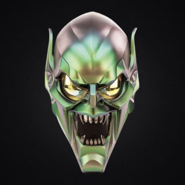 Green Goblin Cosplay Mask - Etsy