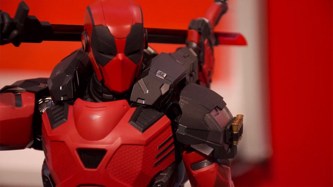 Armored Deadpool Custom Full Body Wearable Parts With Helmet 3D Model ...