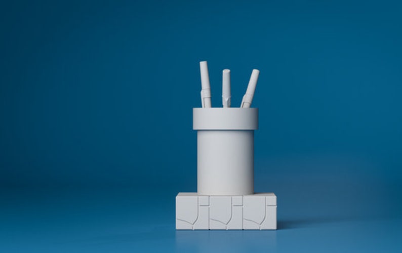 Super Mario Pen Holder 3D Print STL STL for 3D Printers - Etsy