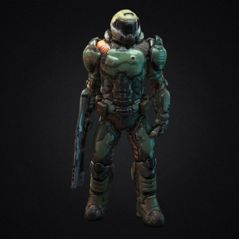 Doomguy Eternal Full Wearable Armor With Helmet 3D Model STL - Doomguy ...