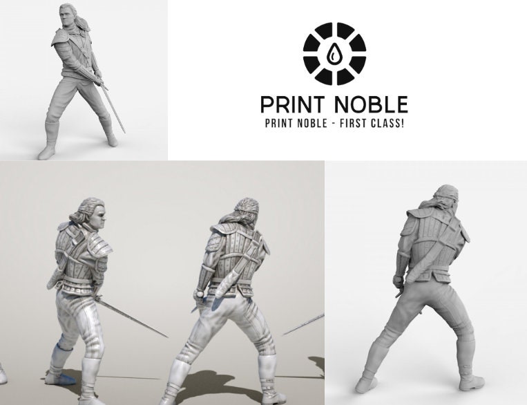 The Witcher Figure 3D Print Stl File,3d Digital, Instant Download Drive ...