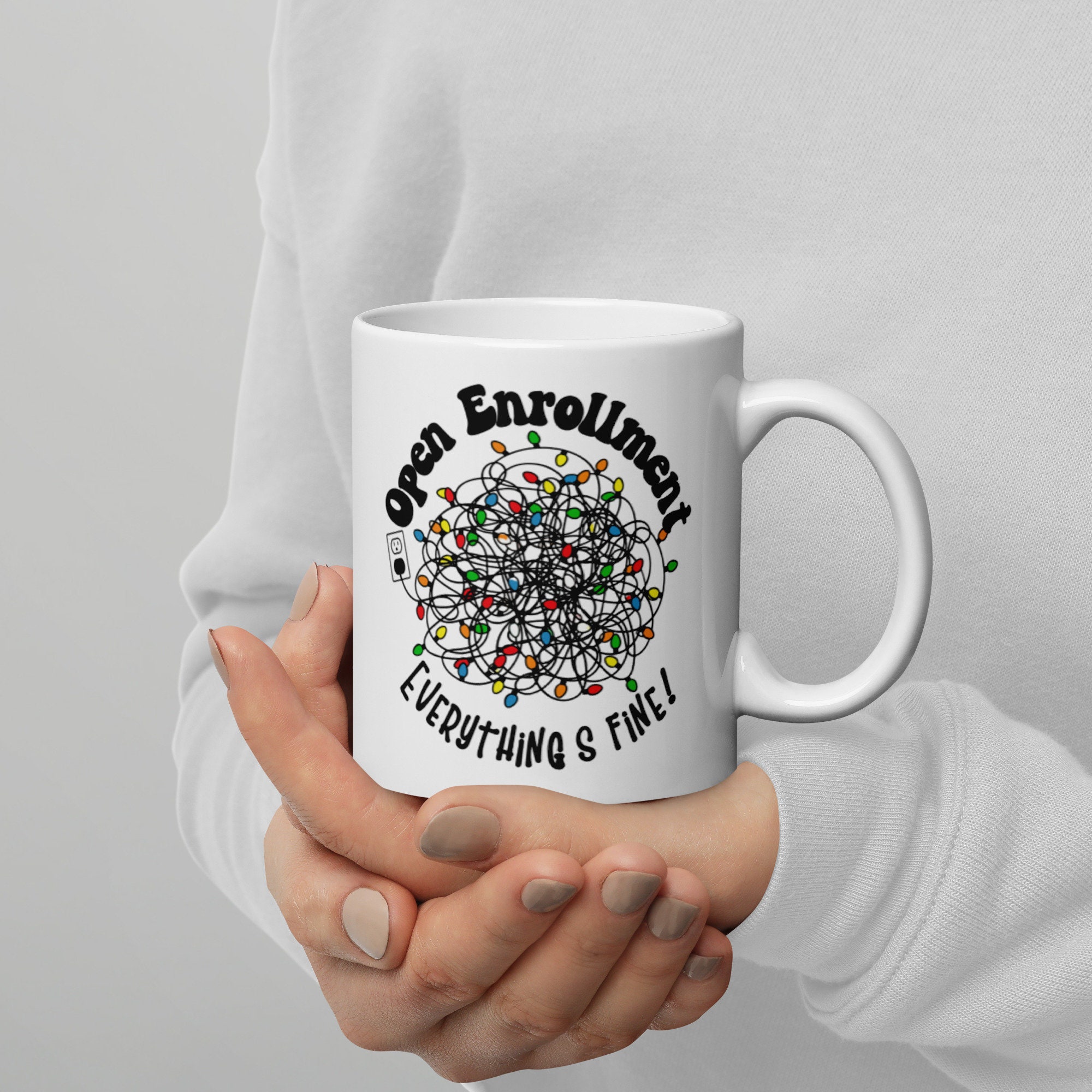 Open Enrollment Human Resources Funny Work Mug HR Manager Benefit ...