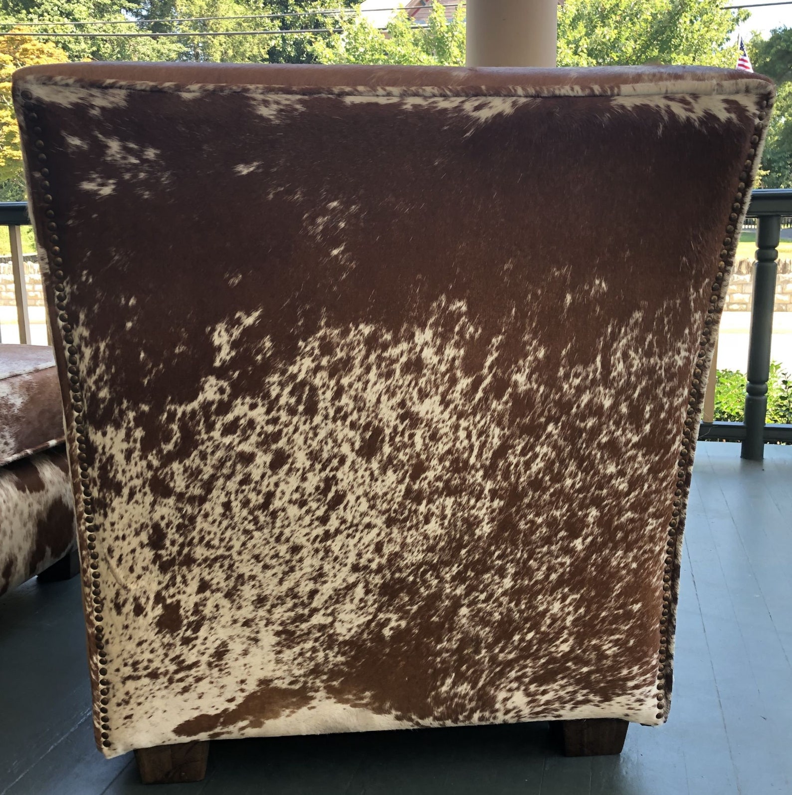 Genuine Cowhide Oversized Accent Lounge Chair - Etsy