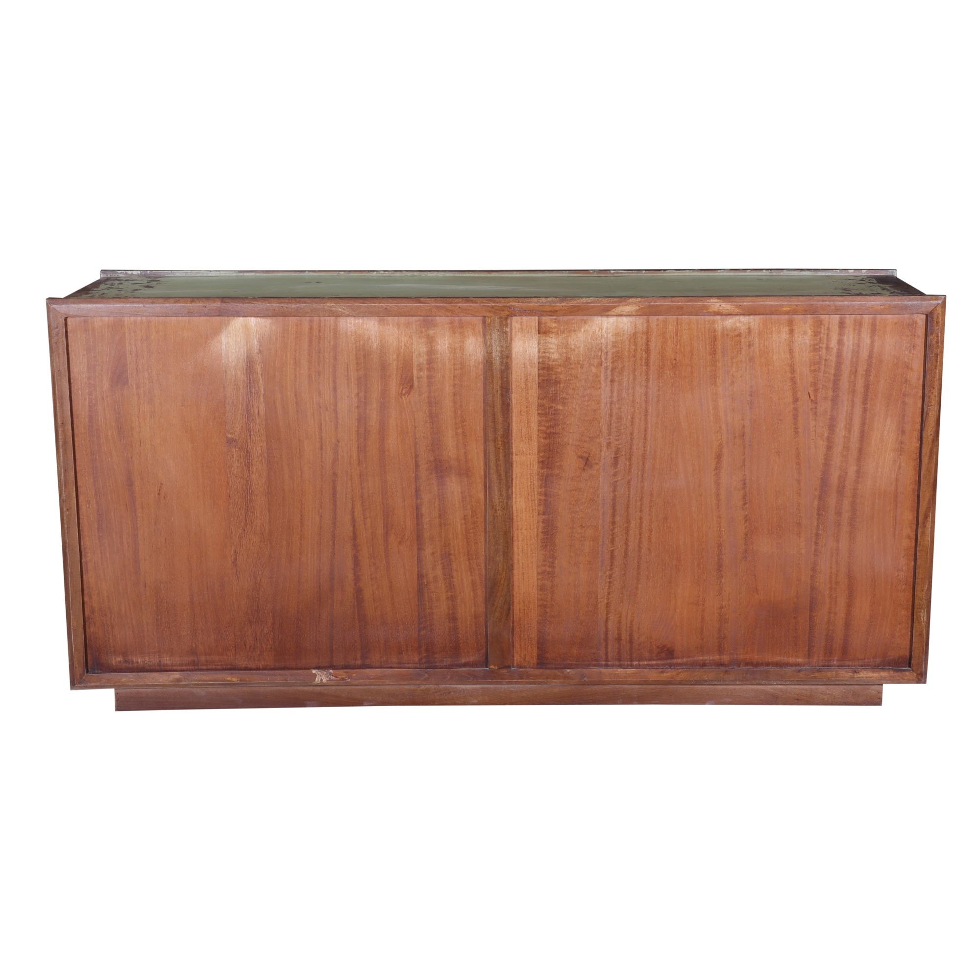 Midcentury Modern Arched Sideboard Buffet Server Credenza Distressed ...