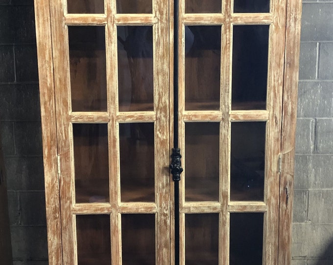 2 Glass Door Library Cabinet - Etsy