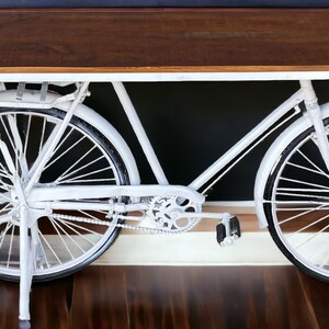 Vintage Bicycle Bar Sideboard Den Gameroom Buffet Server Console Table ...