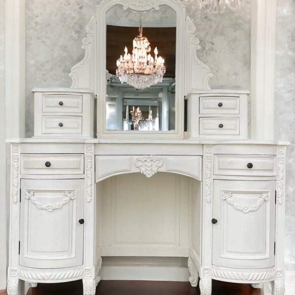 Shabby Chic Vanity - Etsy