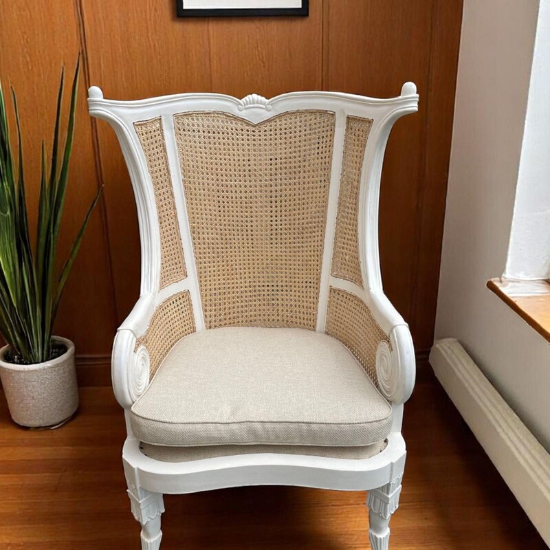 High Back Cane Chair - Etsy