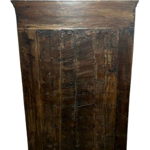 Medieval Gothic Distressed Large Glass Display Case Open Shelf ...