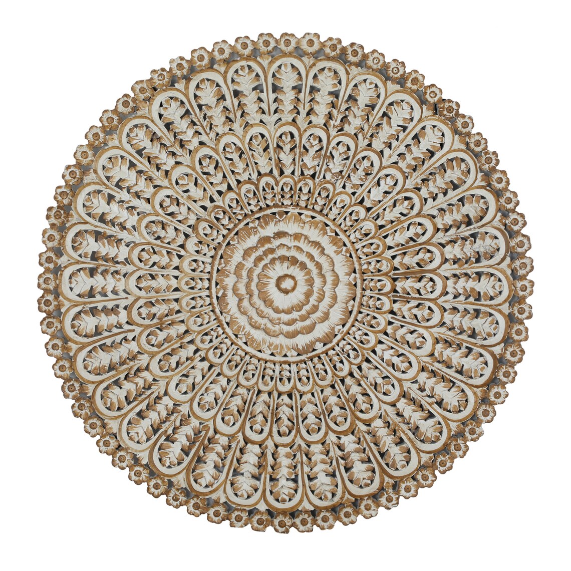 Large Wooden Round Wall Hanging Decor Wall Art Architectural - Etsy